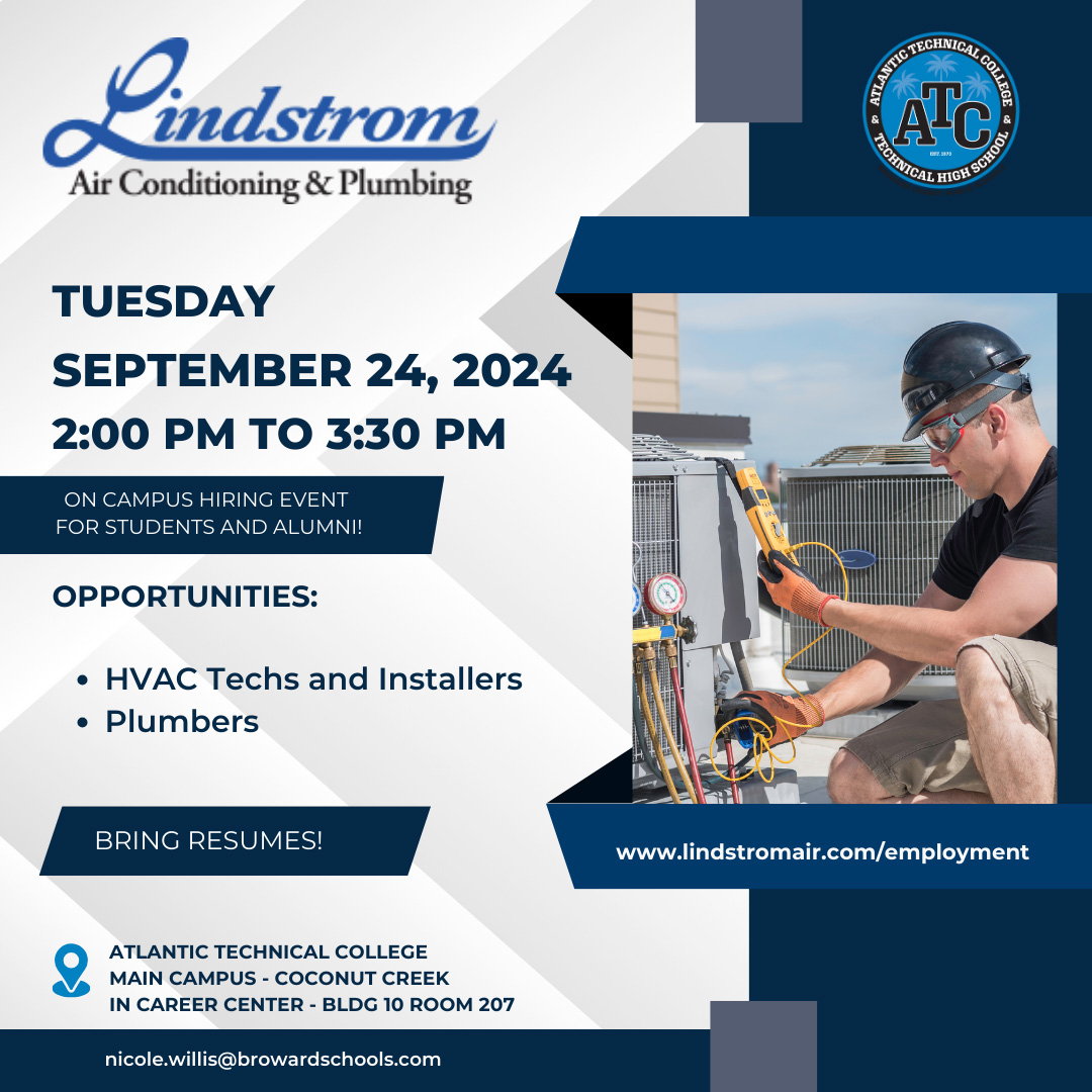 Hiring Event - Lindstrom Air Conditioning & Plumbing - Atlantic ...